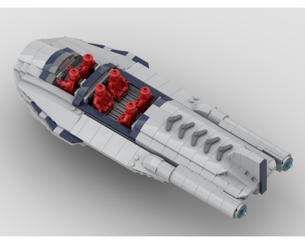 LEGO MOC Coruscant ComfortRide passenger airspeeder by thelegowolfpack ...