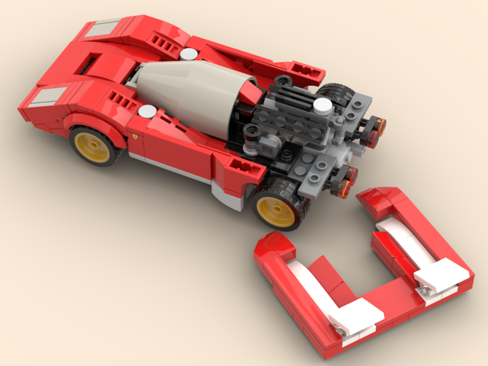 LEGO MOC Ferrari 512 M 76906 Engine Swap by Xayadude | Rebrickable ...