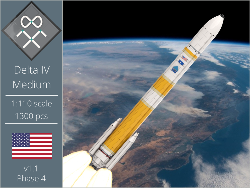 LEGO MOC 1:110 Delta IV Medium by Foggy0utri Design Bureau ...