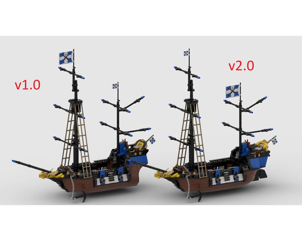 LEGO MOC Lego Remake 6274 Caribbean Clipper v2.0 by itnael ...
