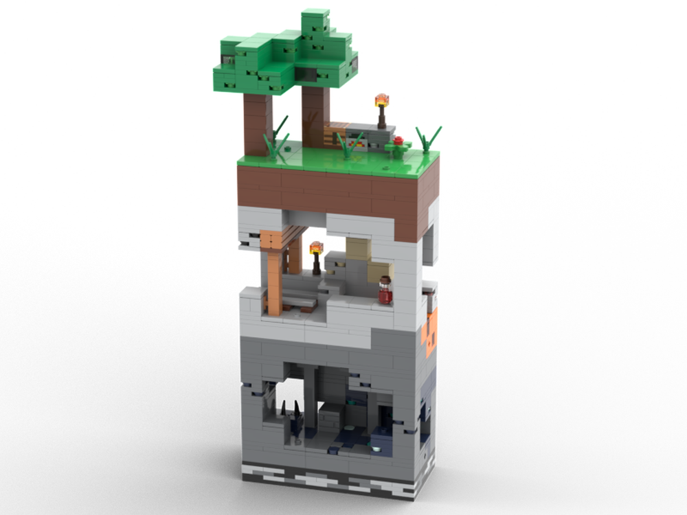 LEGO MOC Minecraft Cave System 1 by FyreDragon | Rebrickable - Build ...