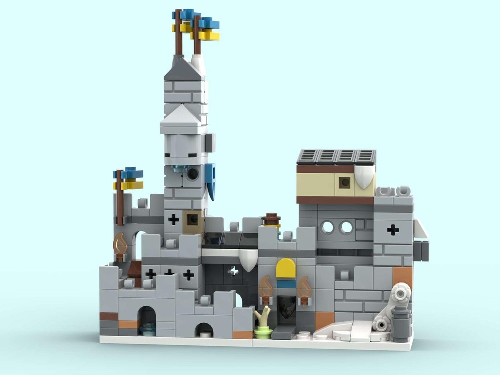LEGO MOC Mountain Fortress Mini Build by zsobricks | Rebrickable ...