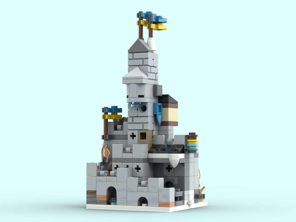 LEGO MOC Mountain Fortress Mini Build by zsobricks | Rebrickable ...
