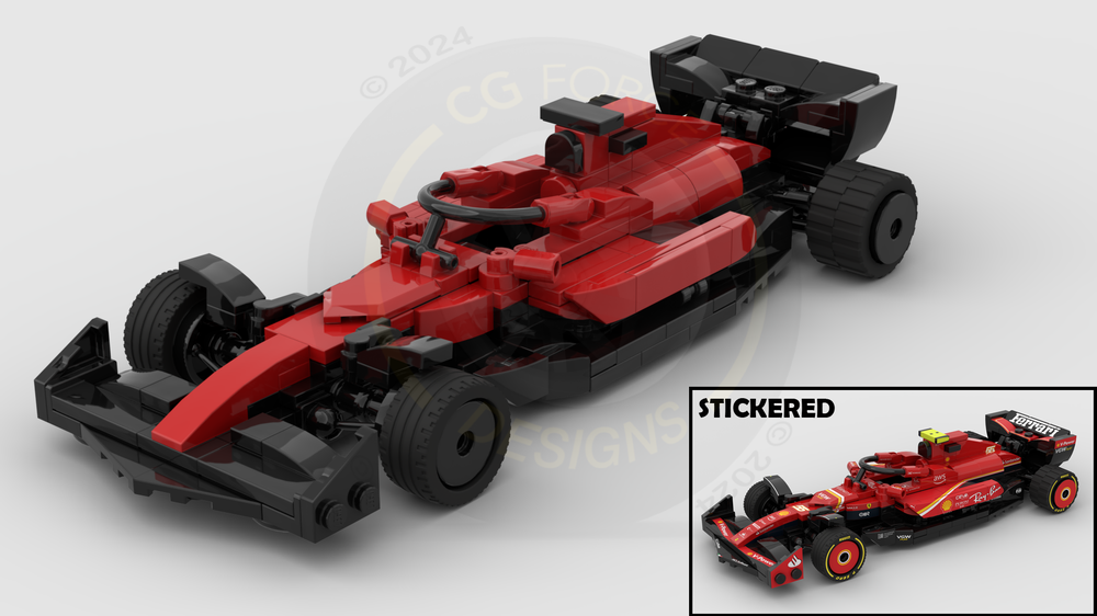 LEGO MOC F1 Ferrari SF-24 by CGForceDesigns | Rebrickable - Build with LEGO