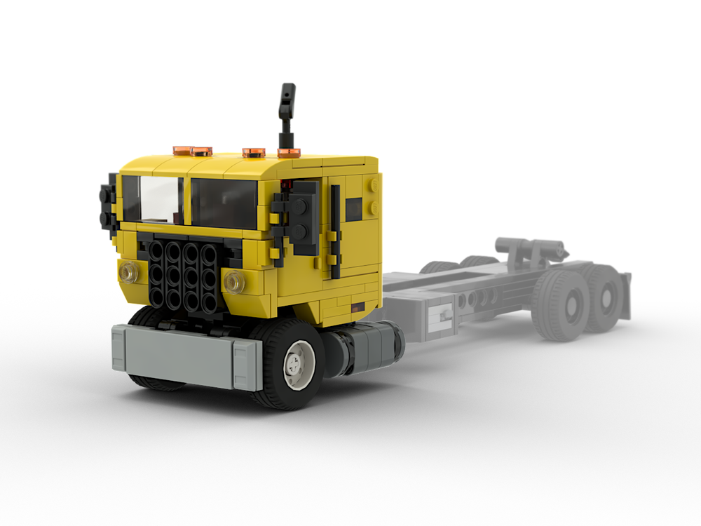 LEGO MOC Cabover Truck III by owstin | Rebrickable - Build with LEGO