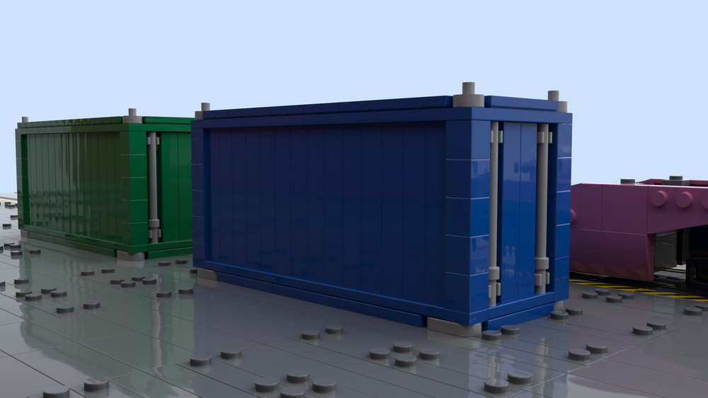 LEGO MOC 20' Container by camsbrick | Rebrickable - Build with LEGO