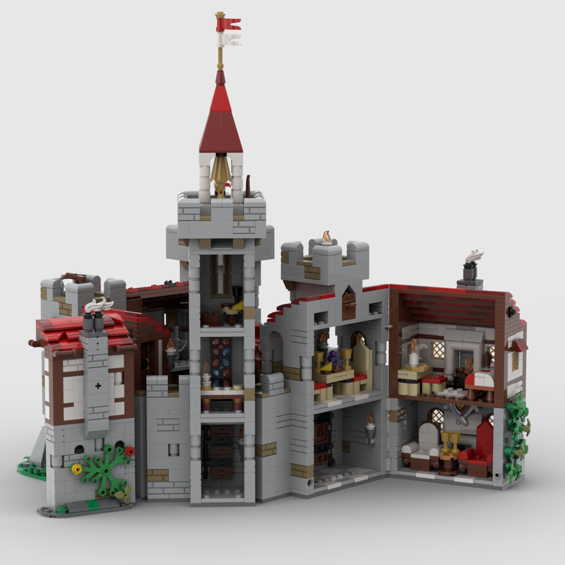LEGO MOC River Castle, Royal Knights by MidiBricks | Rebrickable ...