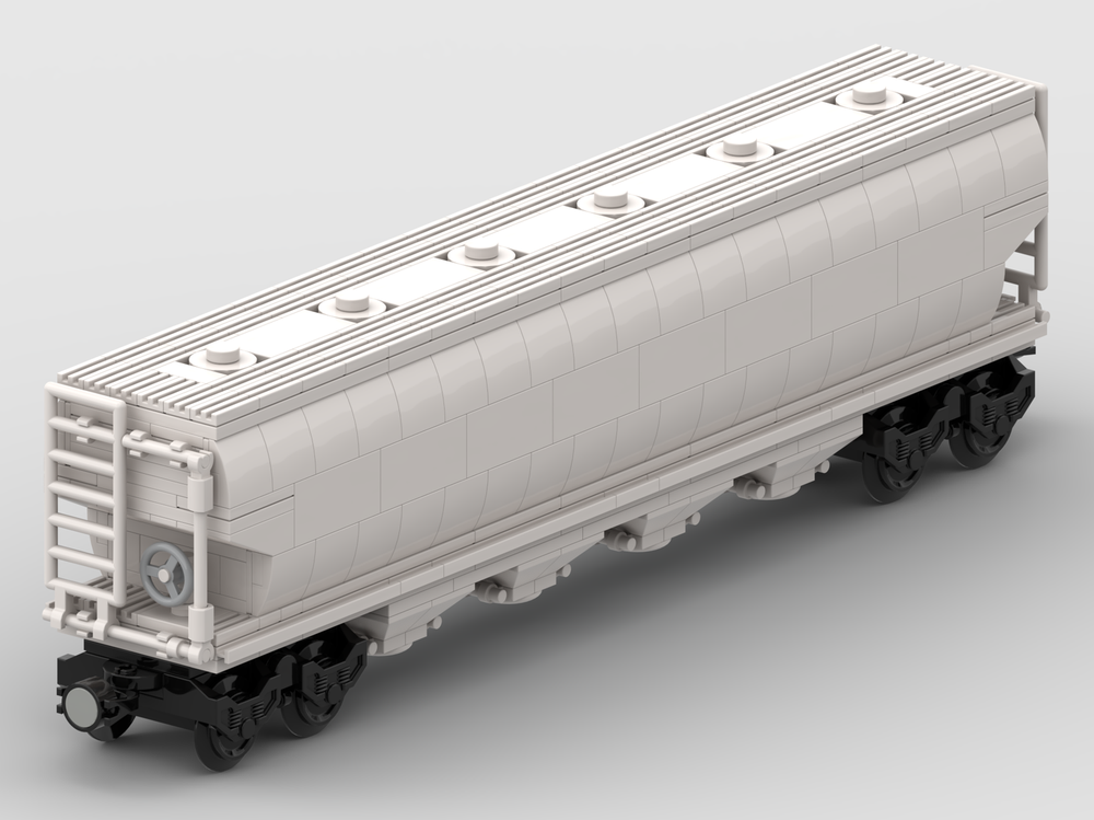 LEGO MOC US Covered Hopper Car by BuMu | Rebrickable - Build with LEGO
