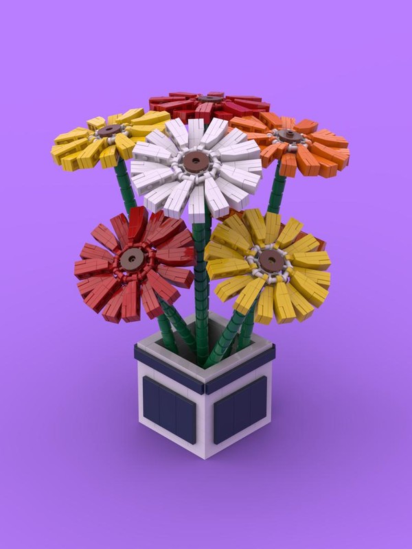 LEGO MOC Gerbera by waffl_builds | Rebrickable - Build with LEGO