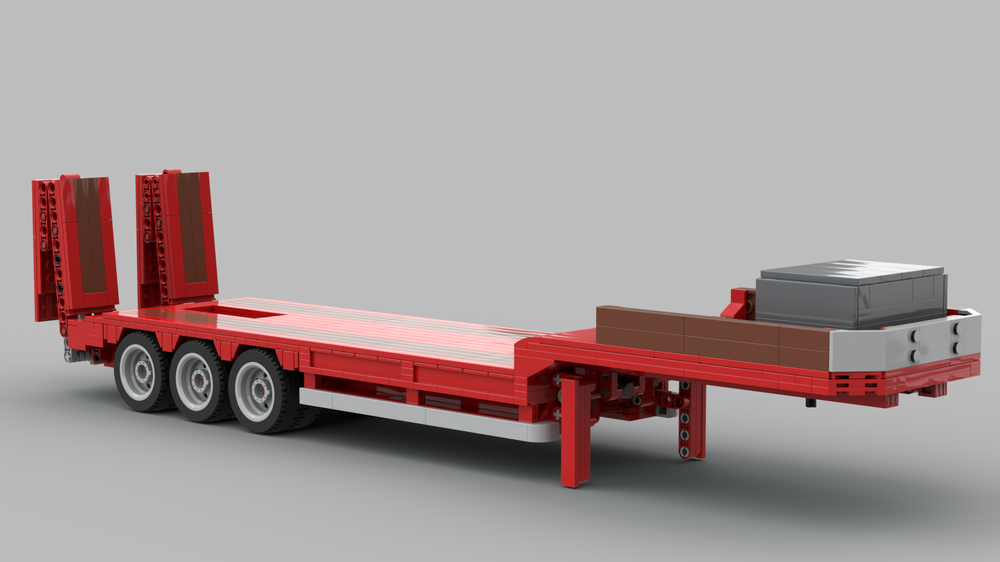 LEGO MOC Remote controlled Lowboy Trailer ≈1:23 by OwnGaming ...