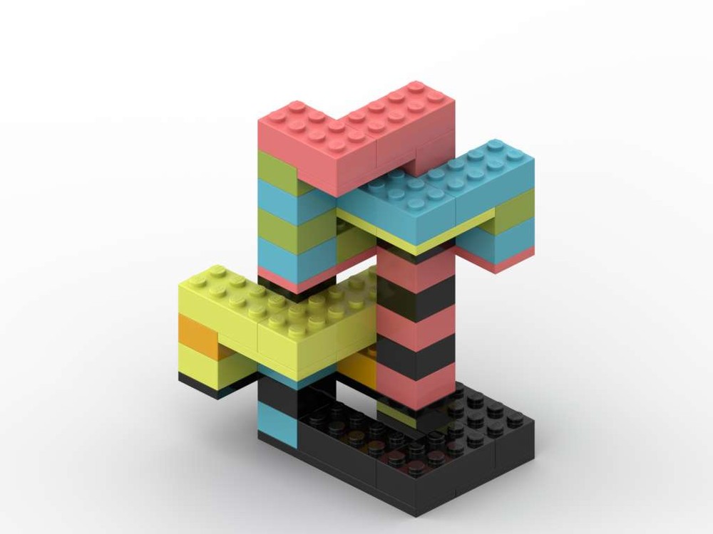 Lego Moc Square Knot By Flerpdederp Rebrickable Build With Lego