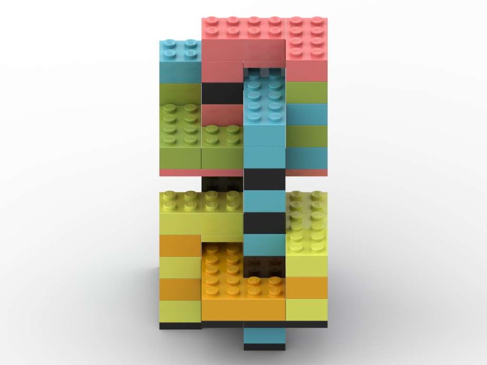 Lego Moc Square Knot By Flerpdederp Rebrickable Build With Lego