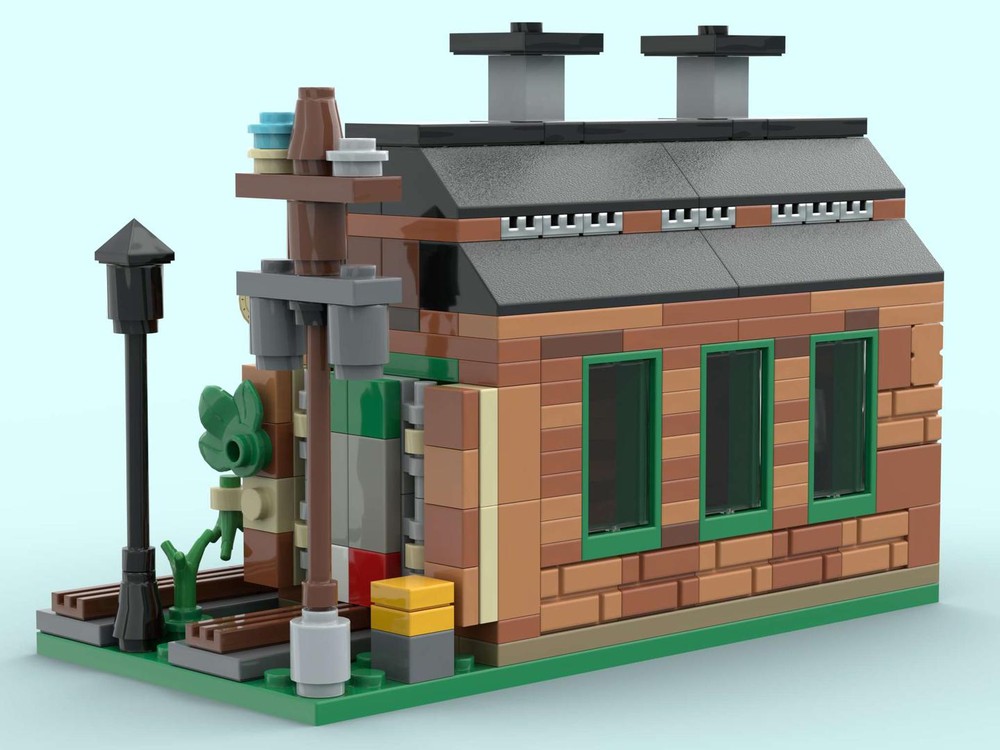 LEGO MOC Old Train Engine Shed Mini Build by zsobricks | Rebrickable ...