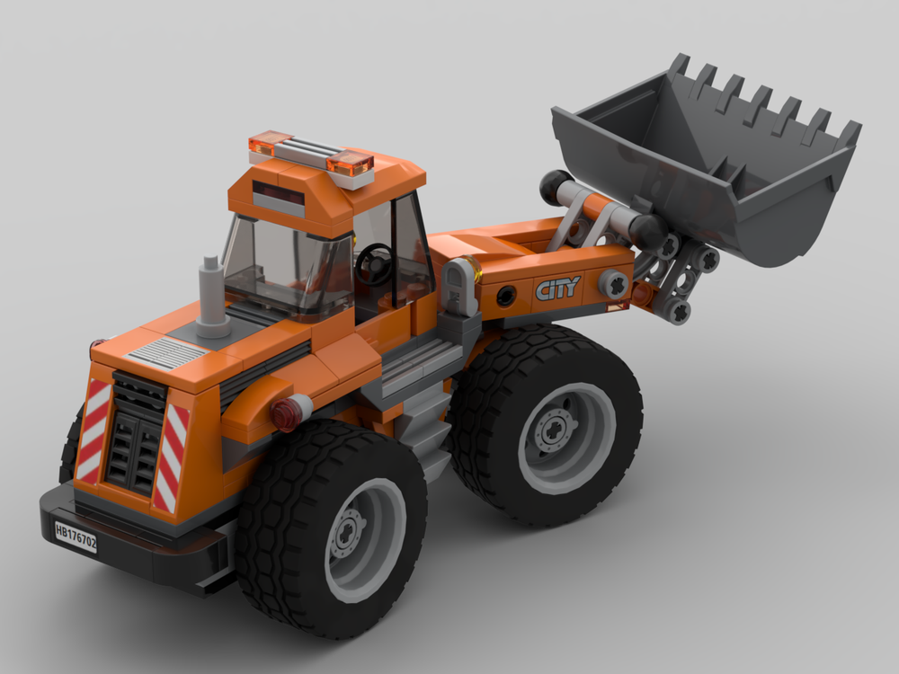 LEGO MOC Construction Wheel Loader by HaulingBricks | Rebrickable - Build with LEGO