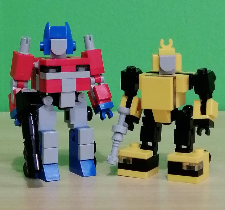 LEGO MOC Transformers Optimus Prime and Bumblebee by 42legorainbows ...