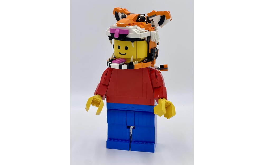 LEGO MOC Up-Scaled LEGO Minifigure Accessory - Majestic Tiger Helmet by ...