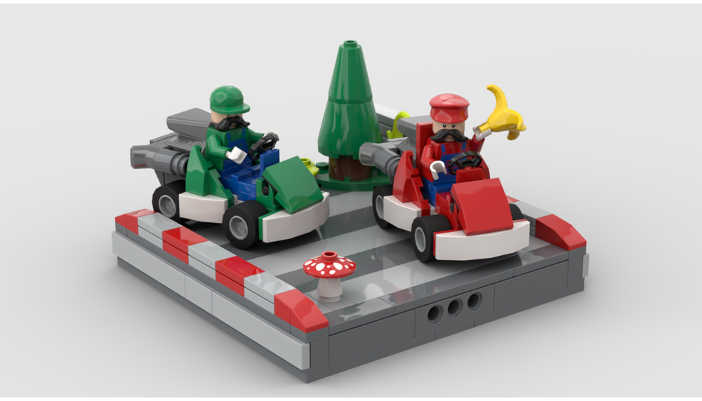 LEGO MOC Mario Kart - Race Scene by almanich | Rebrickable - Build with ...