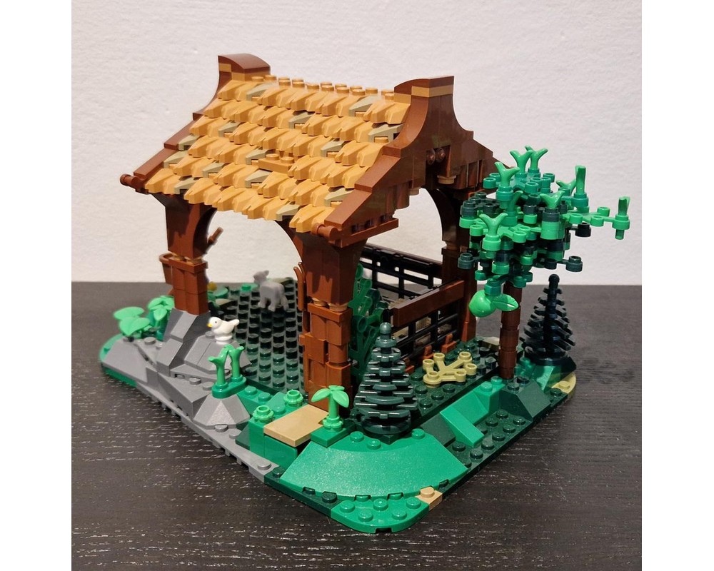 LEGO MOC Medieval Castle Adventure - Dragon, Stables and Wizard's House ...