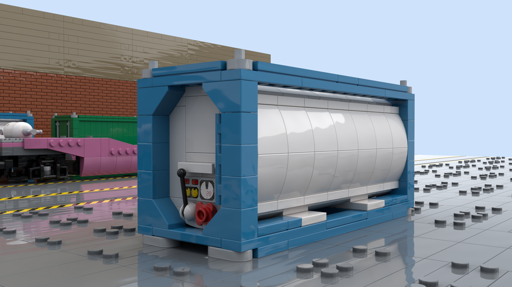 LEGO MOC 20' ISO Tank Container by camsbrick | Rebrickable - Build with ...