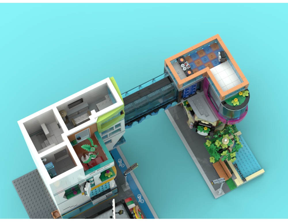 LEGO MOC Downtown by The Lego Master | Rebrickable - Build with LEGO