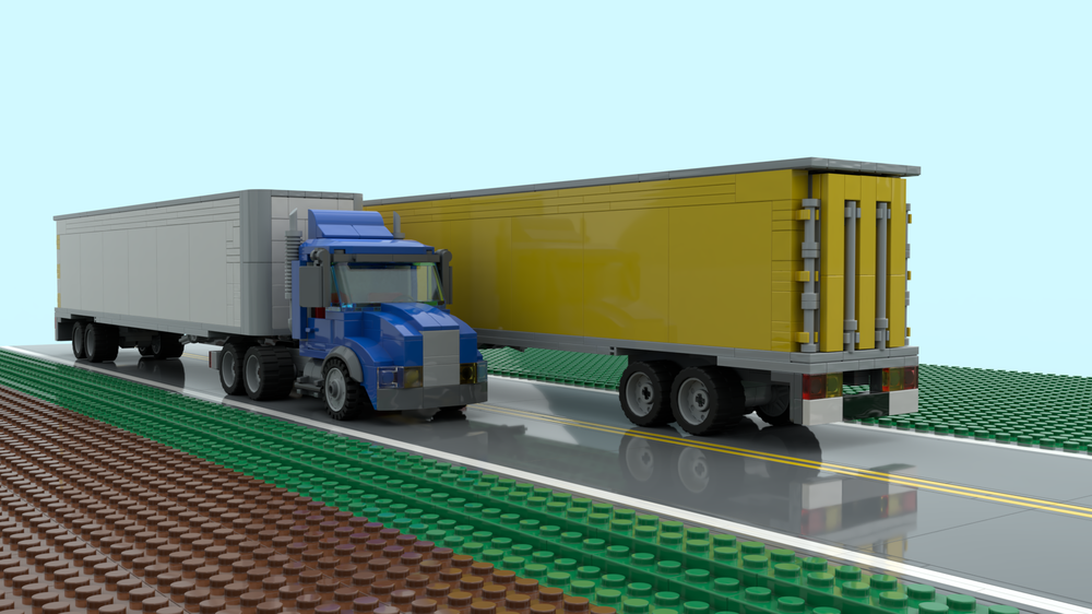 LEGO MOC 53' Dry Van Trailer by camsbrick | Rebrickable - Build with LEGO