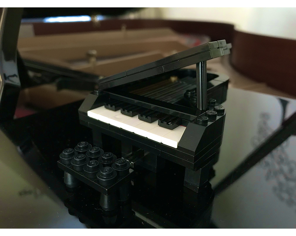 LEGO MOC Minifigure Scale Grand Piano by Brick-Tac-Toe | Rebrickable ...