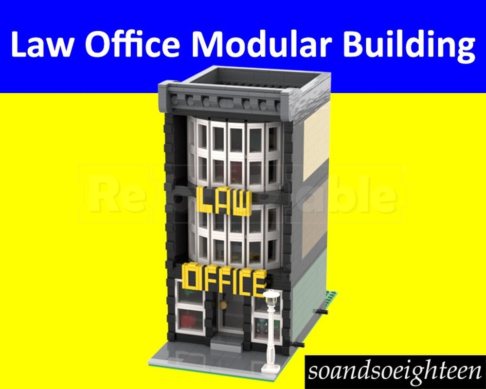 LEGO MOC Law Office Modular Building by Soandso | Rebrickable - Build ...