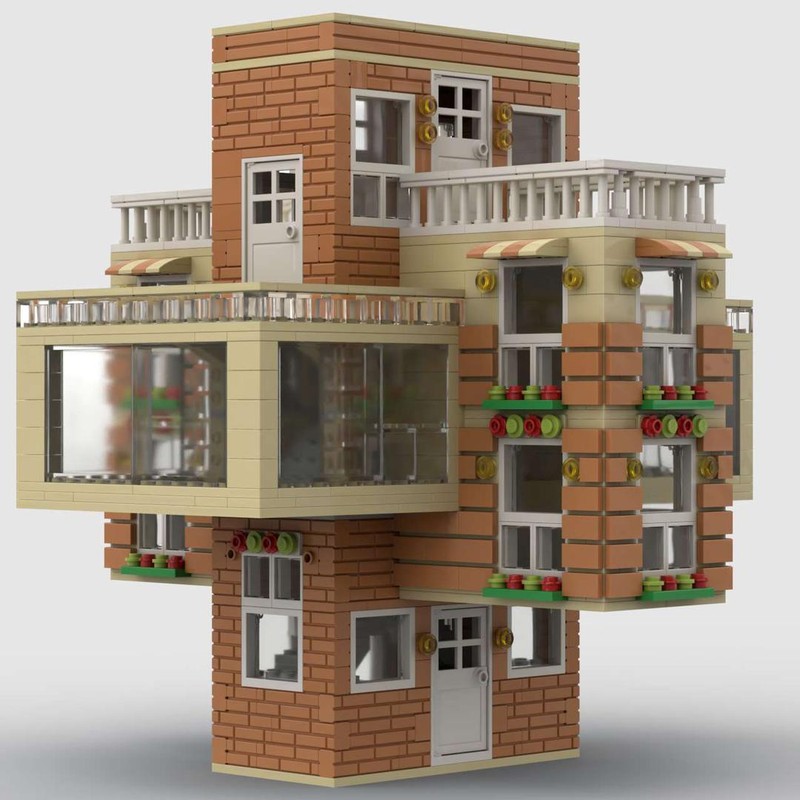 LEGO MOC Crossor House (Base on Kongming Lock) by uminuo | Rebrickable ...