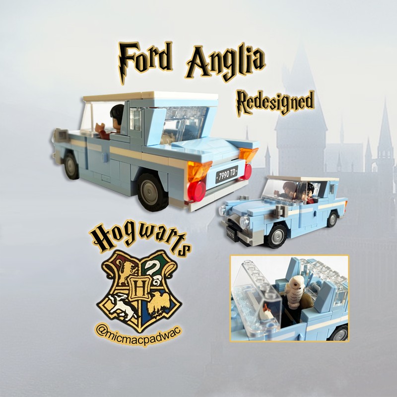 LEGO MOC Flying Ford Anglia redesign by micmacpadwac | Rebrickable ...