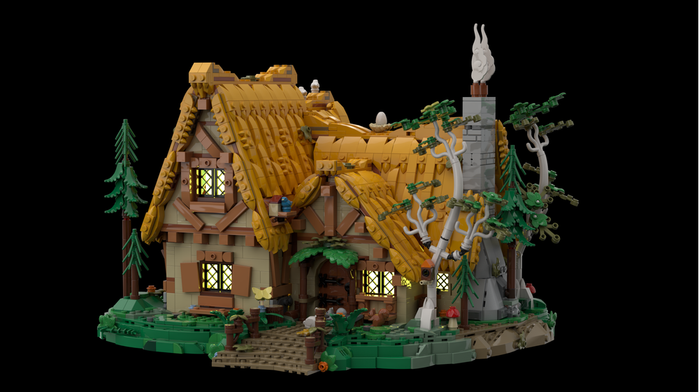 LEGO MOC Snow White Cottage (BASE & CLOSE BACK UPGRADE) by Metz ...