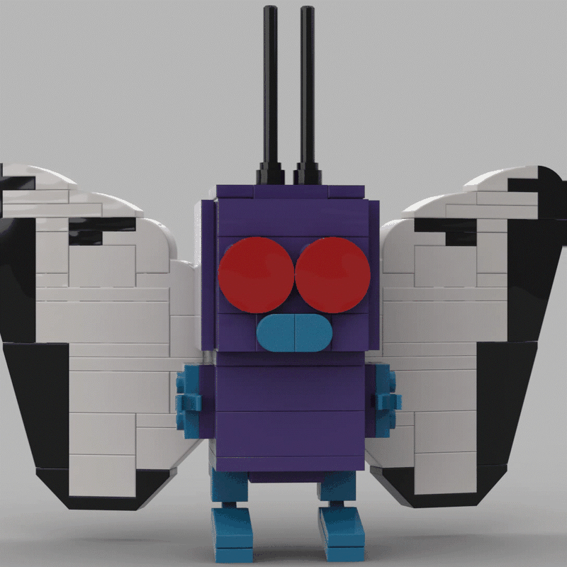 LEGO MOC Butterfree (Pokémon) by herpuderpules | Rebrickable - Build ...