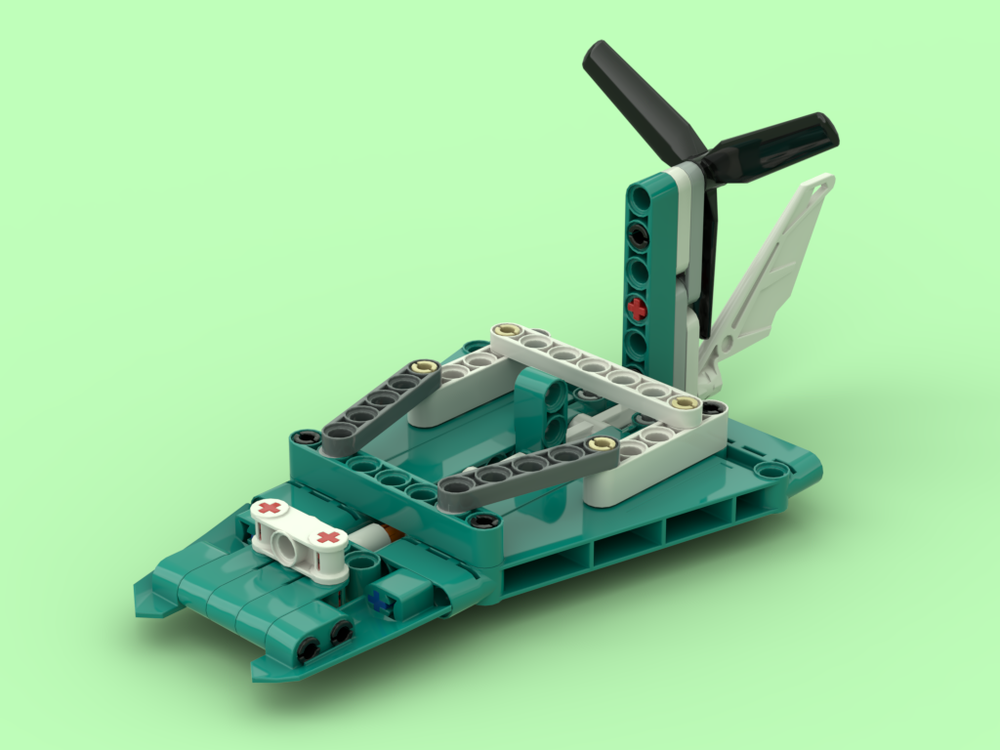 LEGO MOC Airboat by Silm4ril | Rebrickable - Build with LEGO