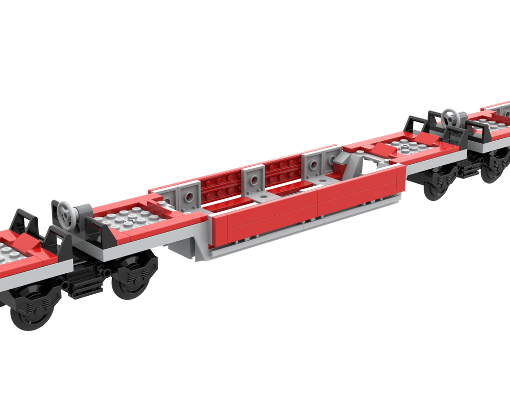 LEGO MOC Intermodal Triple Container Flatcar by Sparfelll | Rebrickable ...