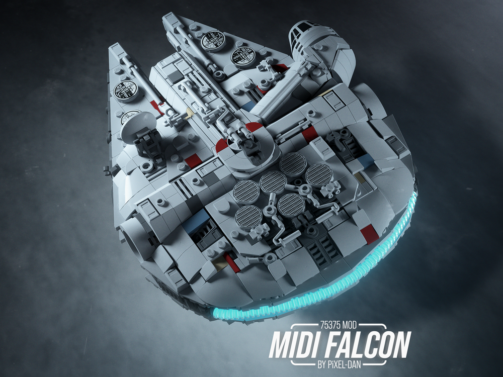 LEGO MOC PiXEL-DANs "THE FALCON" / MIDI SIZED but UCS STYLE DETAILED ...