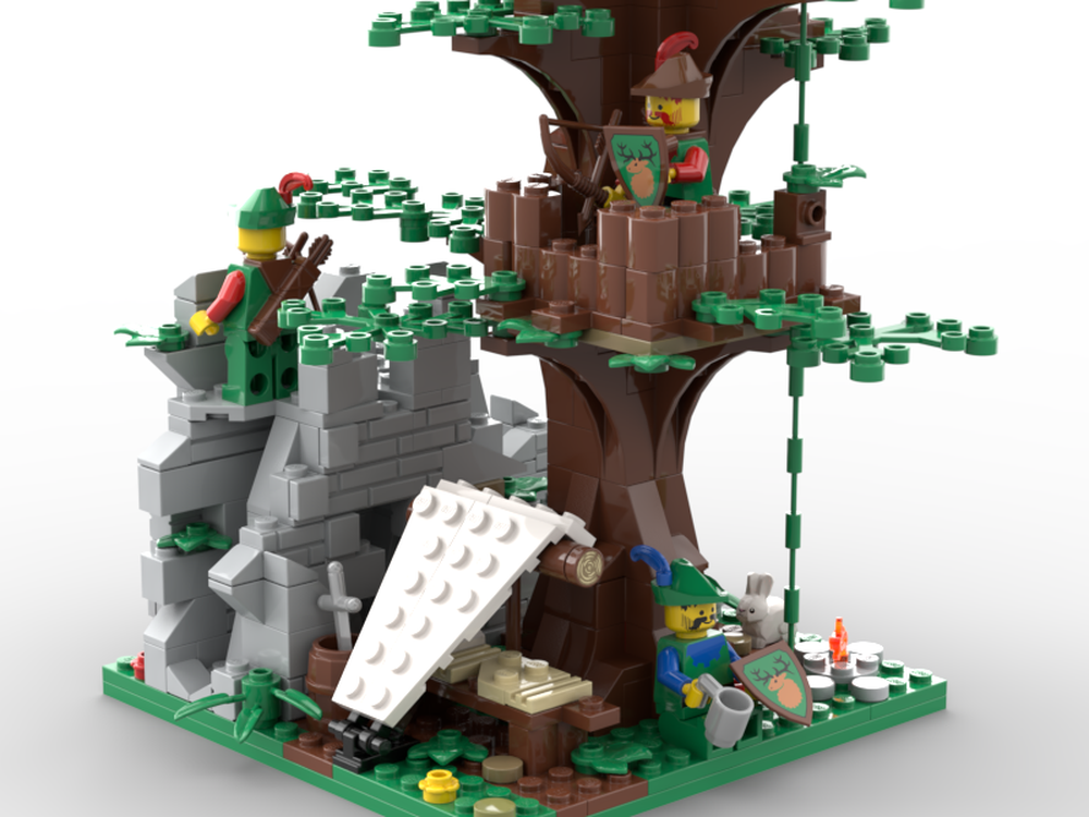 LEGO MOC Forestmen Ruined Wall Look-Out by Mikey_Brickalloti ...