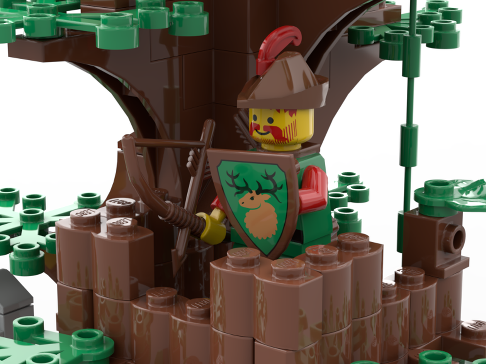 LEGO MOC Forestmen Ruined Wall Look-Out by Mikey_Brickalloti ...