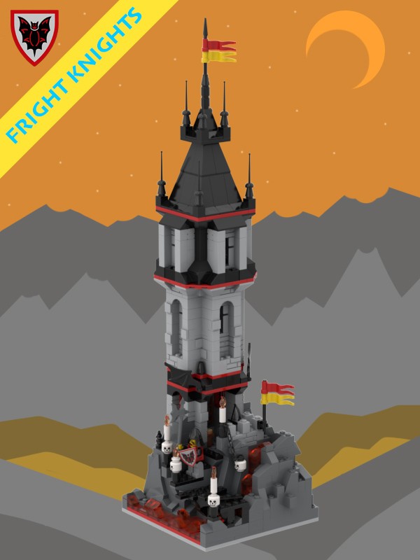 LEGO MOC Fright Knights Volcanic Outpost by Mikey_Brickalloti ...