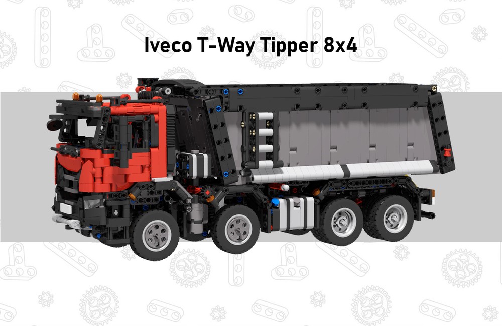 LEGO MOC Iveco T-Way Tipper 8x4 by nguyengiangoc | Rebrickable - Build with LEGO