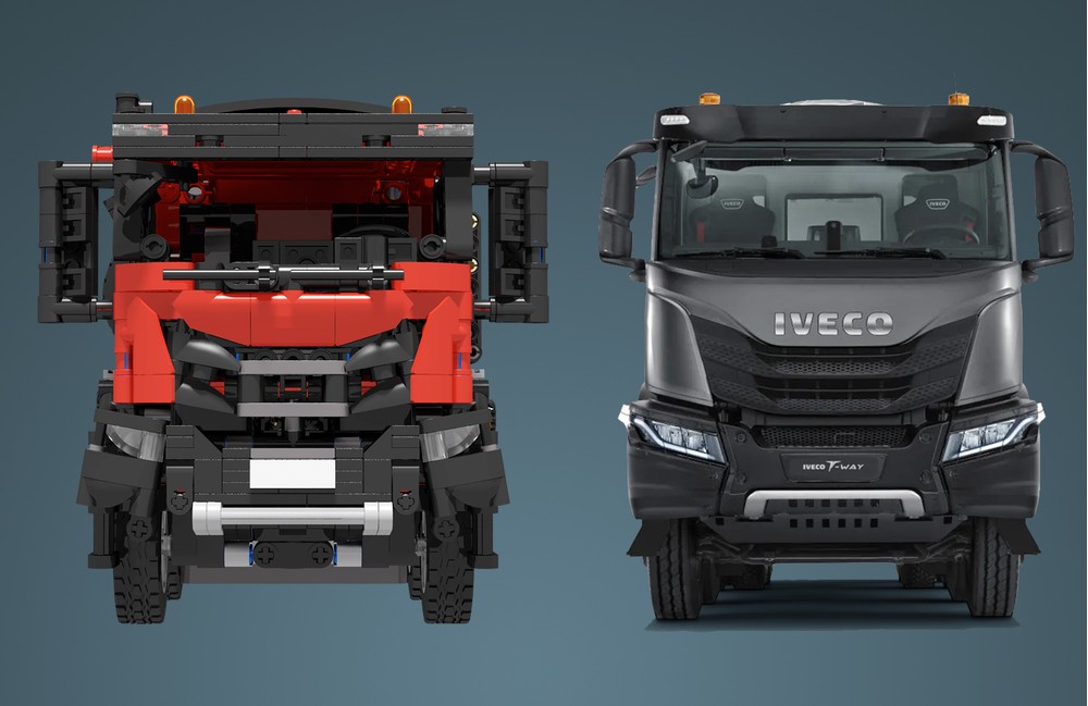 LEGO MOC Iveco T-Way Tipper 8x4 by nguyengiangoc | Rebrickable - Build ...