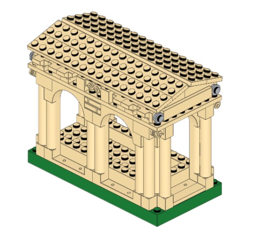 LEGO MOC Greek Temple by Jonny_Hairface | Rebrickable - Build with LEGO