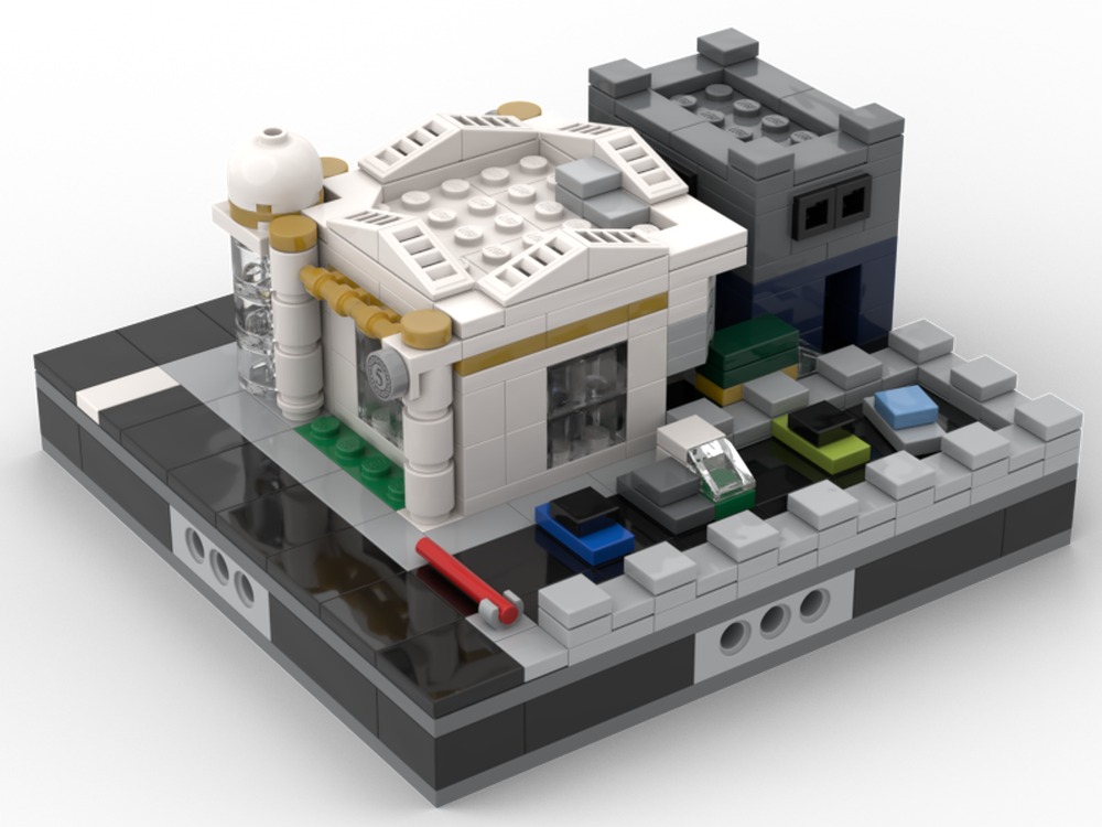 LEGO MOC Micropolis - Bank by TheBuildJunction | Rebrickable - Build ...