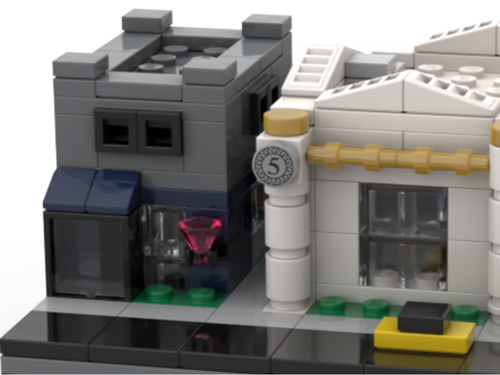 LEGO MOC Micropolis - Bank by TheBuildJunction | Rebrickable - Build ...