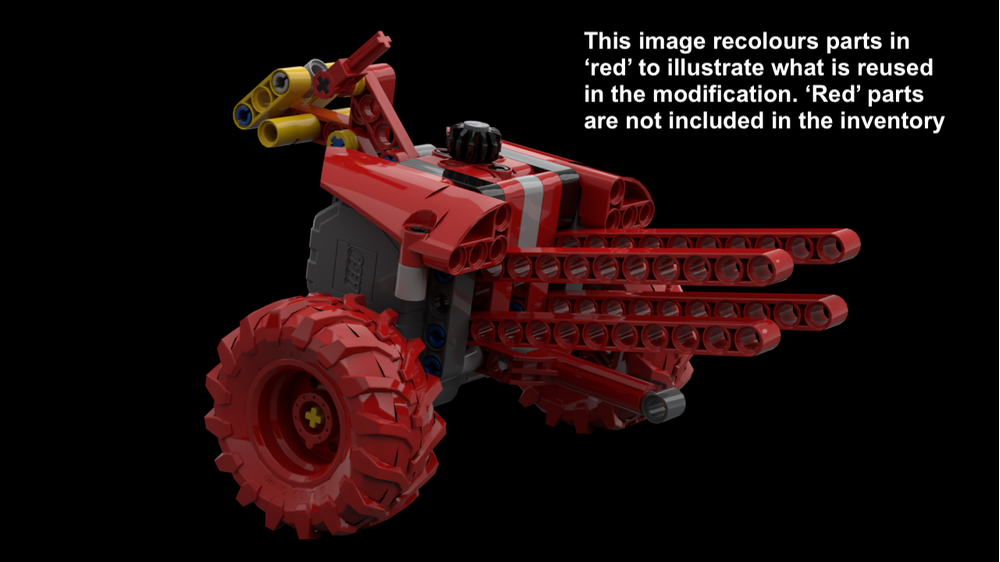 LEGO MOC TECHNIC Surface Space Loader (42178), modified rear-end with ...