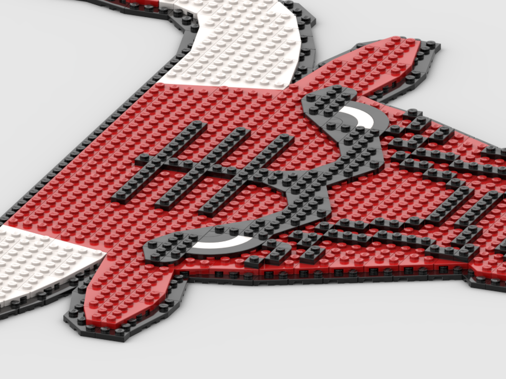 LEGO MOC-177011 Chicago Bulls Logo by hawkfan08 | Rebrickable - Build ...