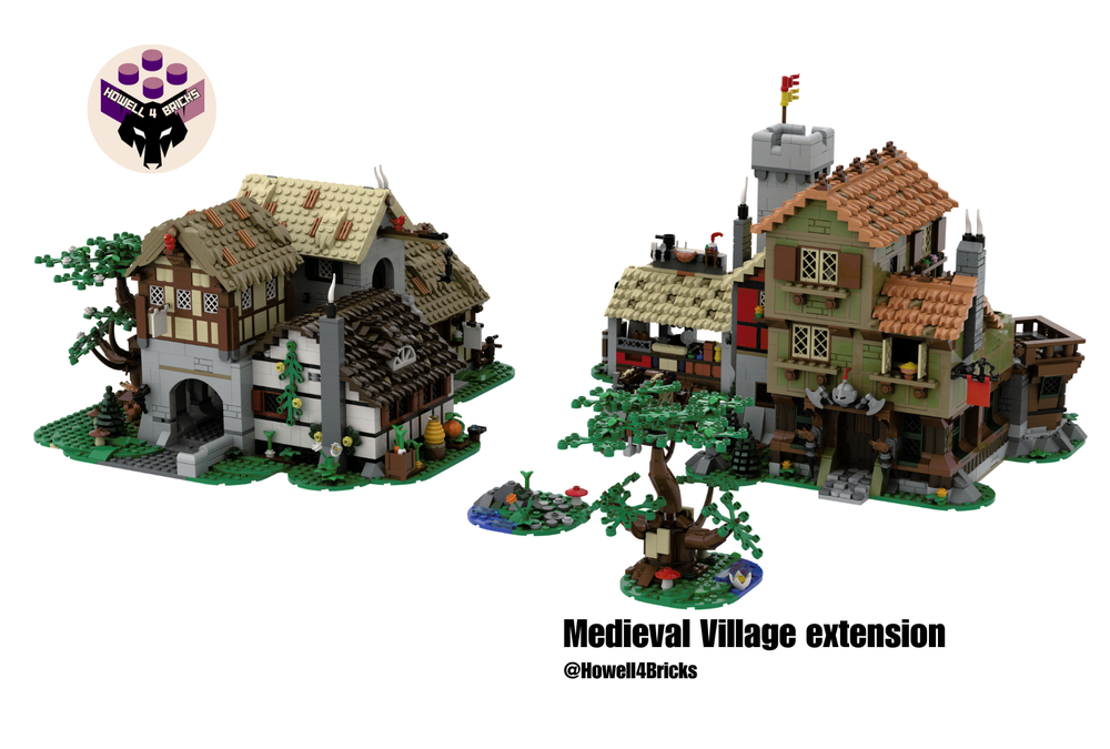 LEGO MOC Medieval Town Square Extension by howell4Bricks | Rebrickable ...