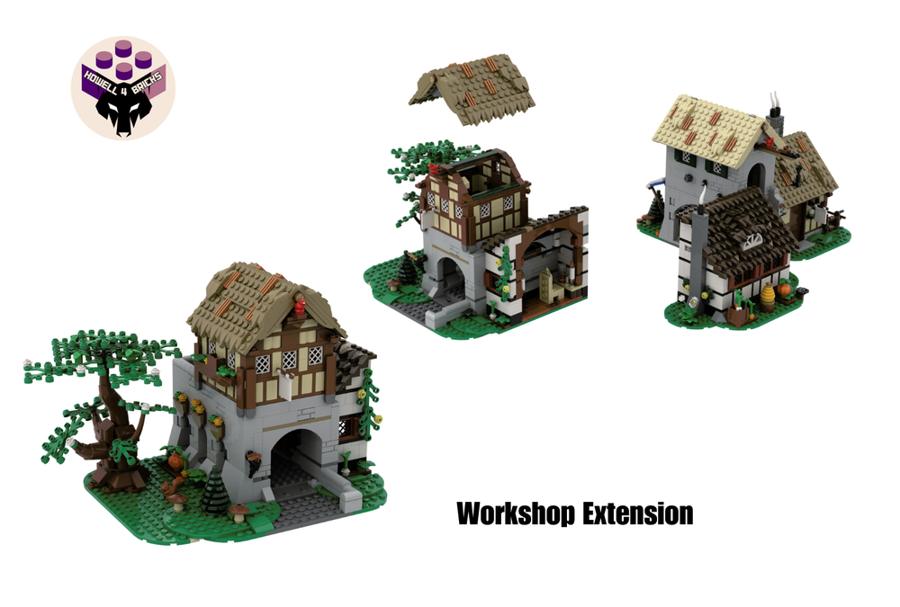 LEGO MOC Medieval Town Square Extension by howell4Bricks | Rebrickable ...