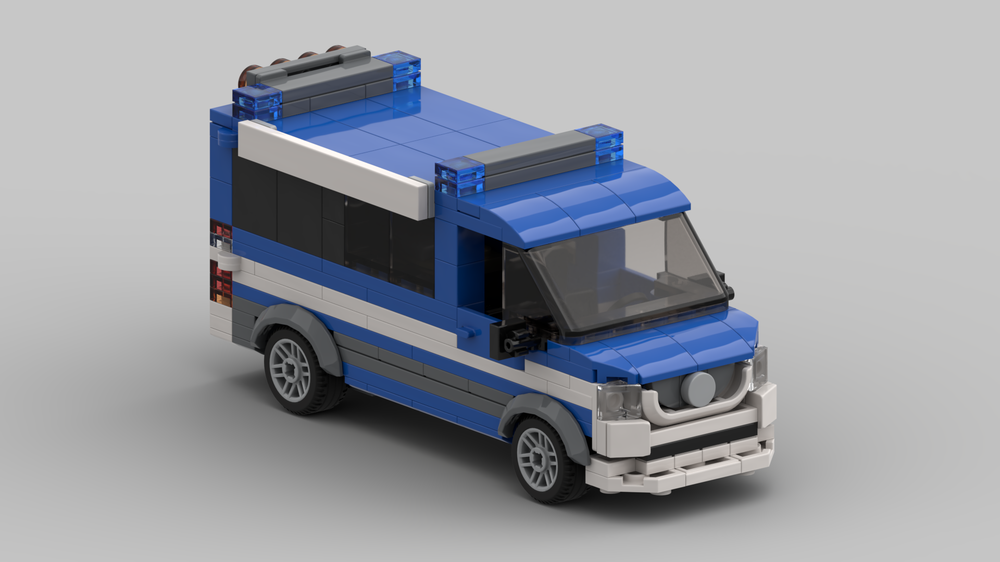 LEGO MOC Mercedes Sprinter THW ELW by _res | Rebrickable - Build with LEGO