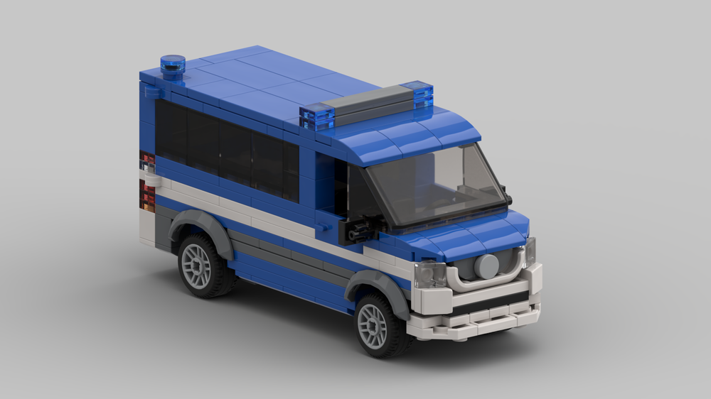 LEGO MOC Mercedes Sprinter THW MTW by _res | Rebrickable - Build with LEGO