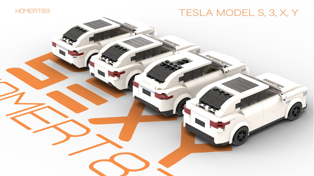 LEGO MOC Tesla Models S, 3, X, Y by homert83 | Rebrickable - Build with ...