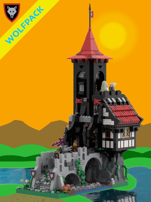 LEGO MOC Wolfpack River Fort by Mikey_Brickalloti | Rebrickable - Build ...